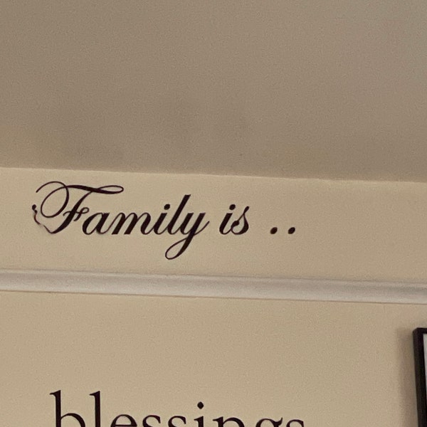 Set of 12 Family Quote Words Vinyl Wall Sticker Picture Frame Wall Home ...