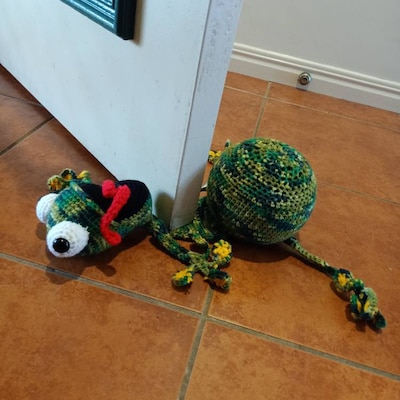 The Original Squashed Frog Door Stopper Amigurumi Instant Download PDF ...