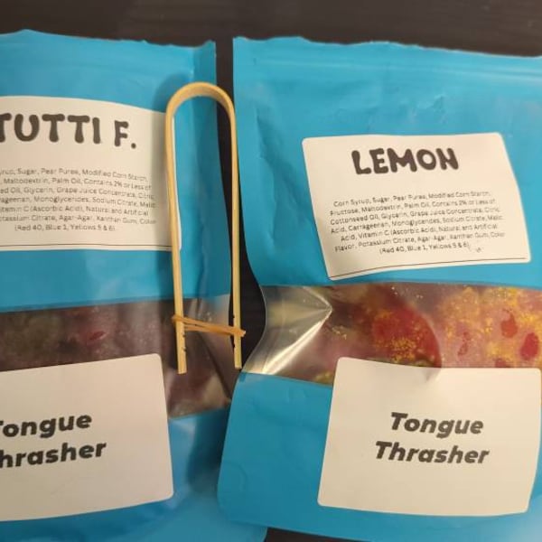 Half Pound Sour Gushers - the Best Tiktok Sour Blue Raspberry Gushers ...