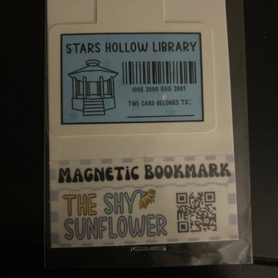 Magnetic Bookmark Stars Hollow Library Card Bookmark - Etsy