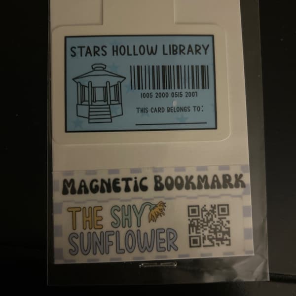 Magnetic Bookmark Stars Hollow Library Card Bookmark - Etsy