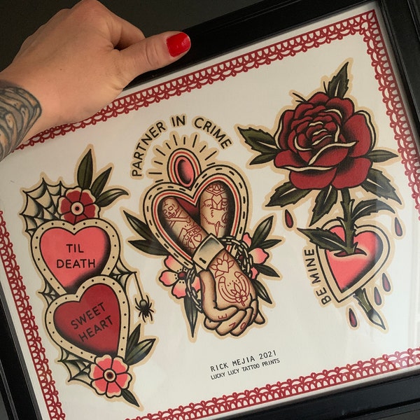 Print 11x14 "sabrina" Tattoo Flash - Etsy