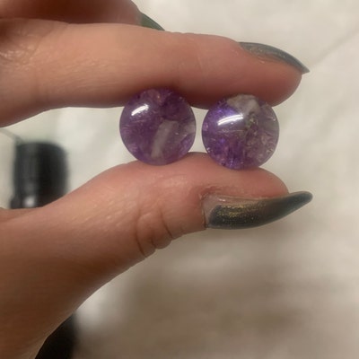 Watermelon Tourmaline Plugs 00 Gauge Earrings Rainbow Plug Iridescent ...