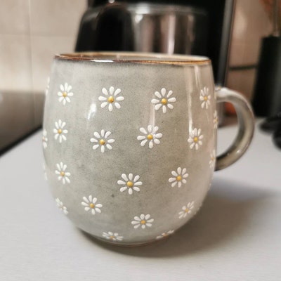 Daisy Coffee Mug Cozy Tea Cups Daisy Cappuccino Ceramic Mug Cute Daisy ...