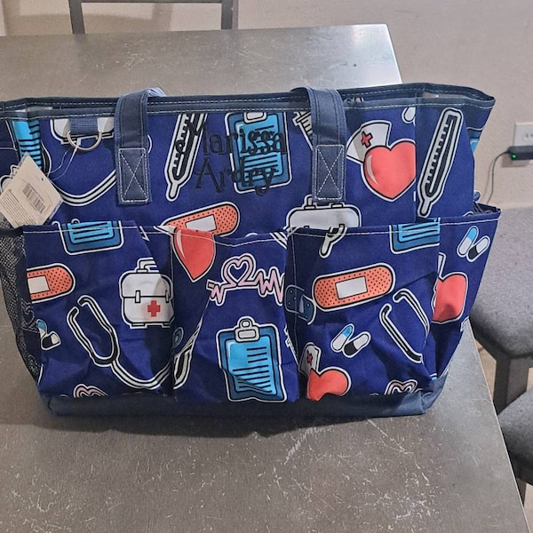 Nurse Tote With Monogram, Doctor Tote With Monogram, Nurse Bag ...
