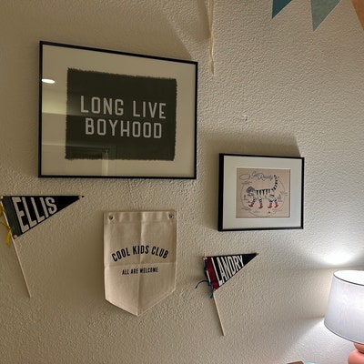 Custom Pennant Flag Personalized Mini Pennant Name Sign Baby Shower ...