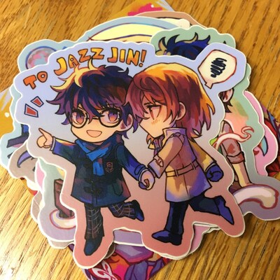 P5 Akechi & Joker Vinyl Stickers - Etsy