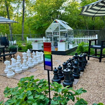 Multi-colored Shapes-garden Stake, Fused Glass - Etsy