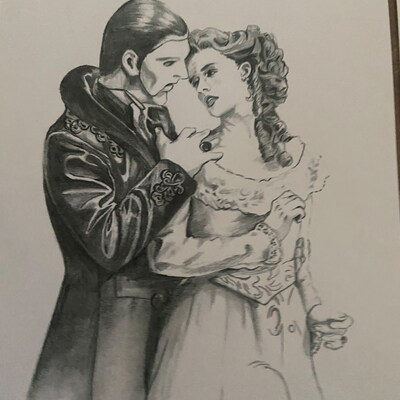 Rivals Original Hand Drawing Colored Pencil Drawing Wall Art Handmade ...