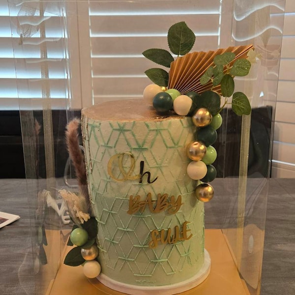 10 Sets Clear Bakery Boxes With Handles.4 Holes or 6 Holes Box for ...