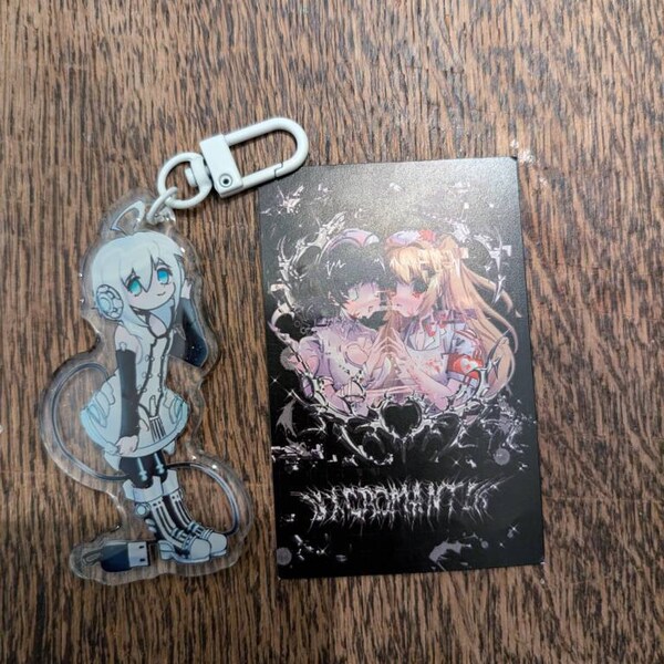 Vocal Synth Acrylic Charms - 8cm Glitter Epoxy - Vocaloid | Utau ...