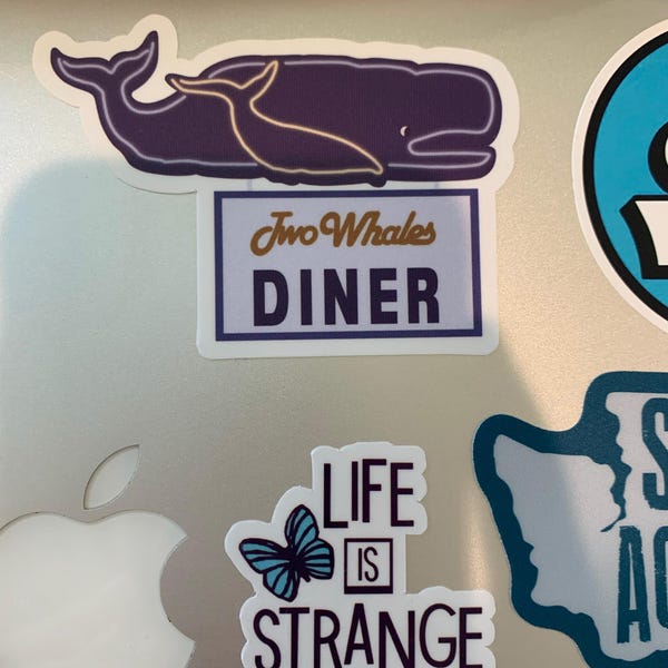 Life is Strange Sticker, Two Whales Diner, Lis Game, Waterproof Vinyl ...