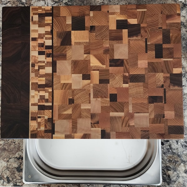 End Grain Board | Butcher Block Board | End Cutting Board With ...