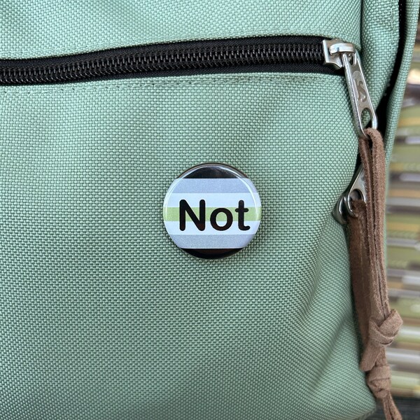 Not a Girl | Not a Boy | Not | Agender Pride Flag 1.25” Inches Pin Back ...