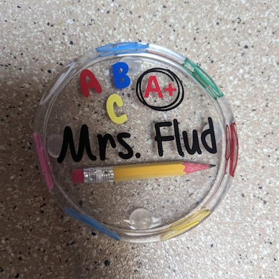 Teacher Appreciation Gift Custom, Teacher Coaster, Epoxy Resin Art ...
