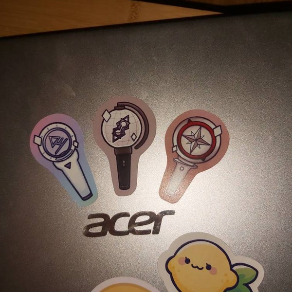 Buy KPOP Lightstick Holographic Vinyl Stickers A to T Online in India ...