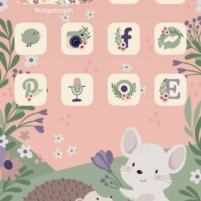 Spring App Icons Ios14 Aesthetic App Icons Handdrawn App - Etsy
