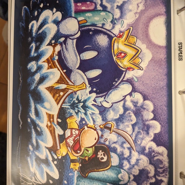 Bowser Jr Pirate Ship Trouble: 11”x8” Print - Etsy