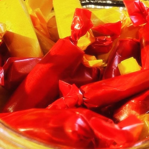 Red Caramel Wrappers or Taffy Wrappers, 4 X 5 In. - 1 Lb. Package - Etsy