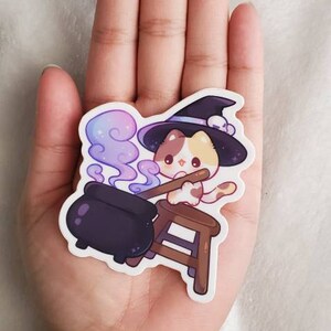 Loaf Shop Waterproof Sticker Sheet Kawaii Chibi Art Kitten Cute Cartoon ...