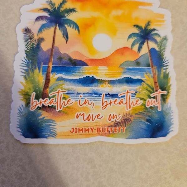 Jimmy Buffett Sticker Parrothead Sticker Bubbles up Sticker Parrot Head ...