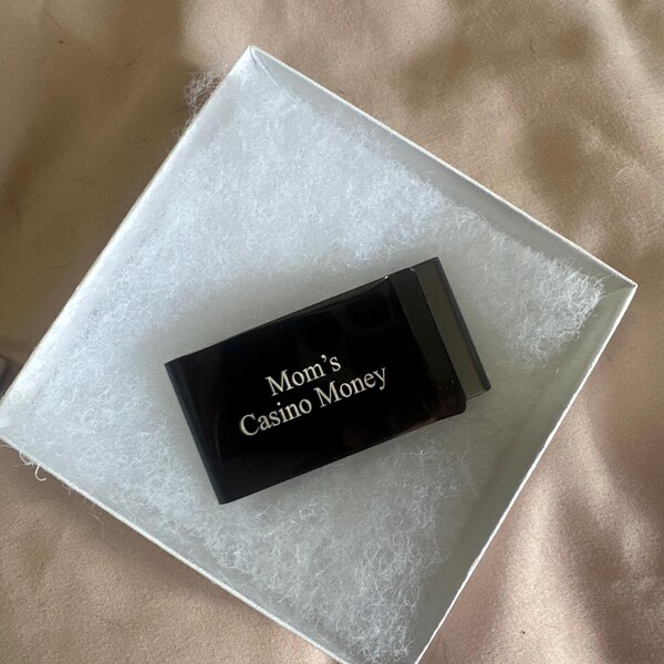 Personalized Ace of Spades Money Clip & Credit Card Holder Engraved ...
