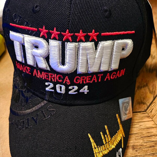 Trump 2024hat MAGA President Donald Trump Hat Cap Bling Diamond USA ...