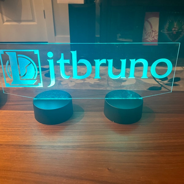 Custom Classic MOBA Inspired Dual Base LED With Gamertag - for ...