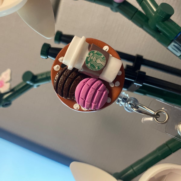 Mini Conchas Con Cafecito Badge Reel | Mexican Pan Dulce ID Holder ...