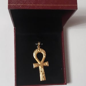 Egyptian Solid Stamped 18K Yellow Gold Bracelet ANKH Key of - Etsy