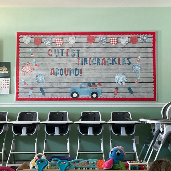 Fireworks- July 4th- Patriotic Bulletin Board- Summer Bulletin Board ...