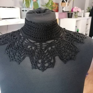 CROCHET PATTERN Goth Victorian High Neck Collar Necklace - Etsy