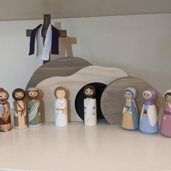 Easter Crèche Full Set 9 Pieces - Etsy