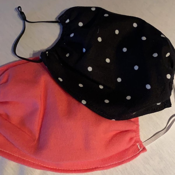 School Face Mask Kids & Adult Adjustable Masks Handmade in UK Soft ...