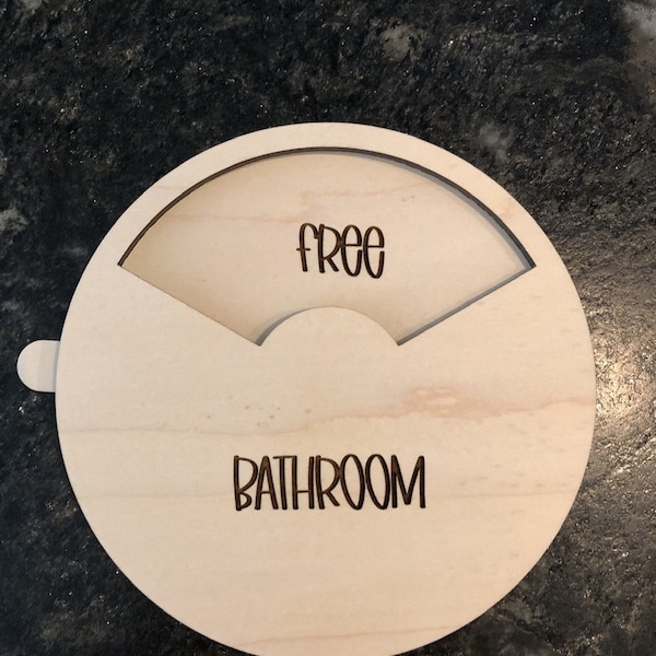 Bathroom Door Sign - Dorm Room Restroom Privacy Sign - Roomate Bathroom ...