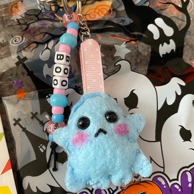 Halloween Kandi Beaded Spooky Keychain Spooky Ghoul Keychain - Etsy