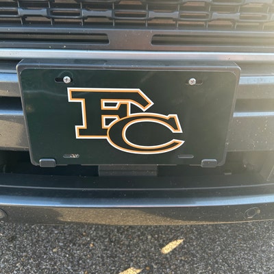 Classy Initial Printed Aluminum License Plate Custom Plate - Etsy