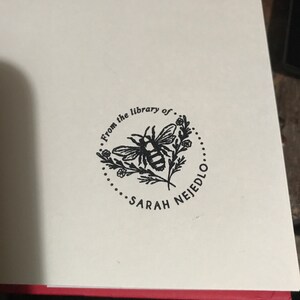 From the Library of Stamp Book Stamp Personalized Bee Ex - Etsy