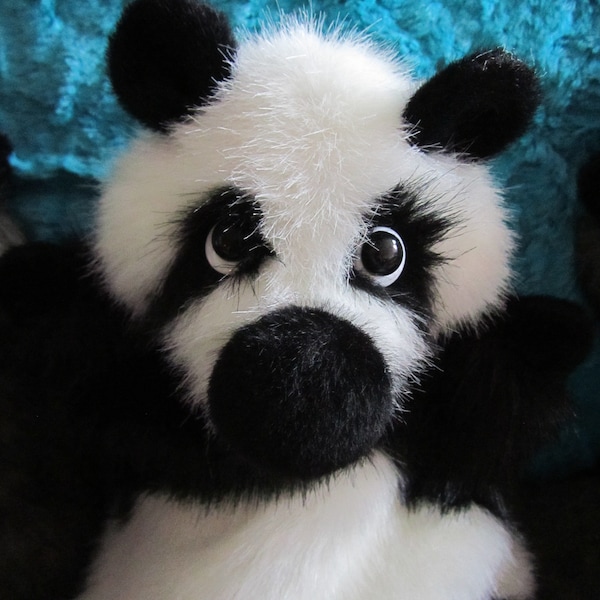 Panda Hand Puppet for Children's Theater. Animal Faux Fur Toy. Toy ...