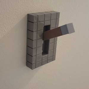 Minecraft-inspired Double Lever Light Switch Plate - Etsy