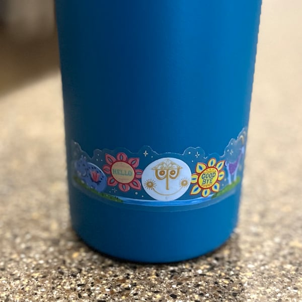 Small World Landmarks Transparent Laptop Sticker/ Clock Face Decal Cell ...