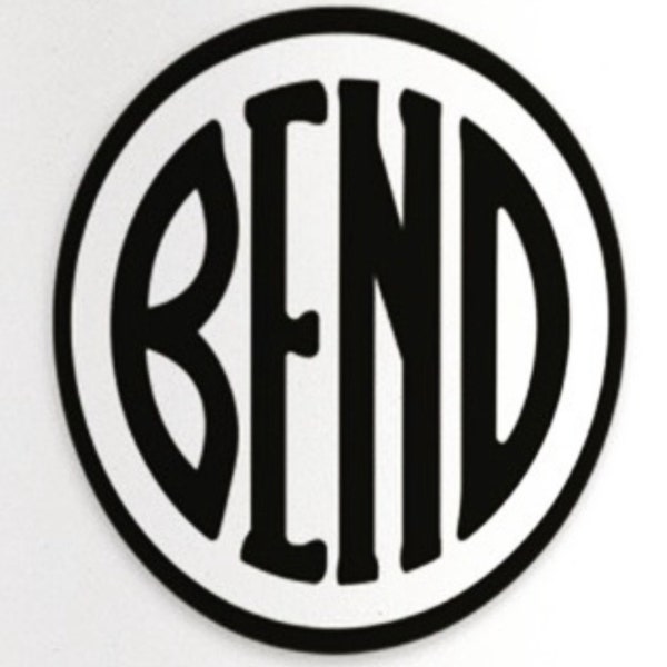 Bend Logo Clear Sticker | City of Bend Vinyl Decal | Visit Downtown ...