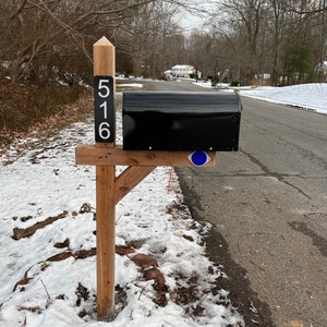 Hanging Reflective Mailbox Post Sign Ariel Font up to 5 - Etsy