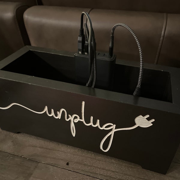 Unplug Box Electronics Holder - Personalized Family Cell Phone Box ...