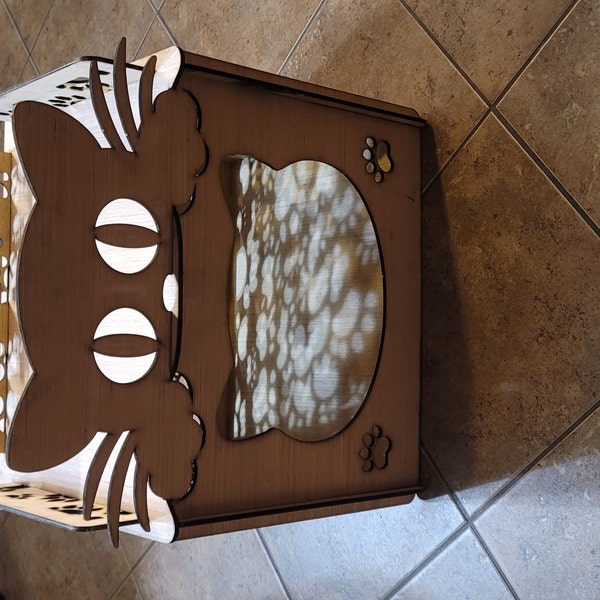 Cat House Svg, Cat House Laser Cut, Cat House Pdf, Cat House Pattern ...