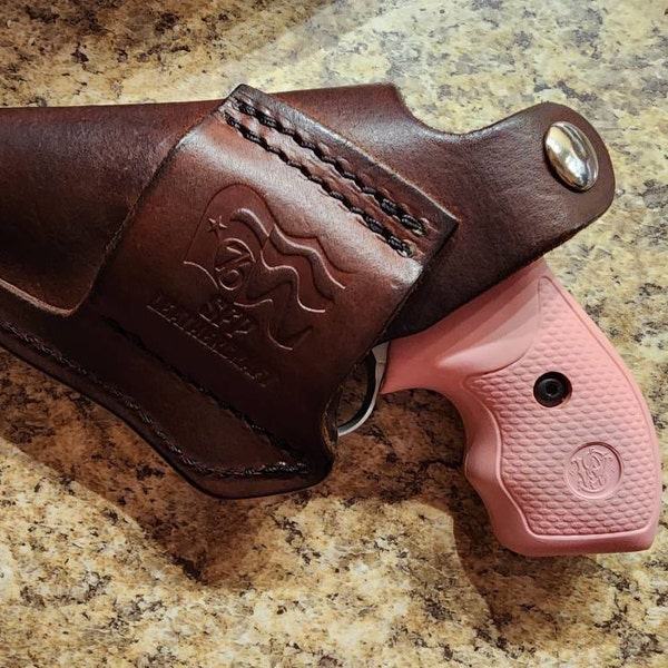 Smith & Wesson 642 Cross Draw Holster, Right Hand Draw, Leather Thumb ...