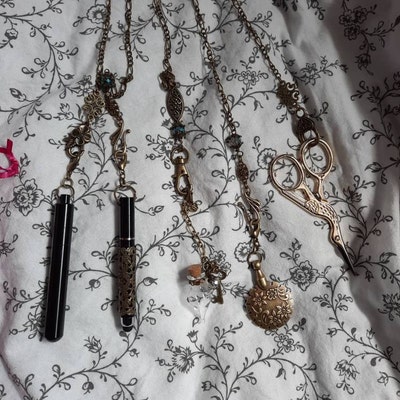 Chatelaine Tools Gift Sets of 3,4, or 7 Victorian Needlework Tools ...