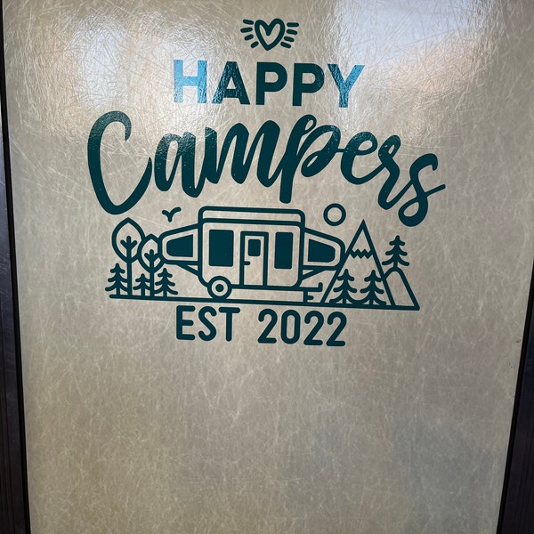 Pop up Camper Decal, Personalized Pop up Camper, Vinyl Decal ...