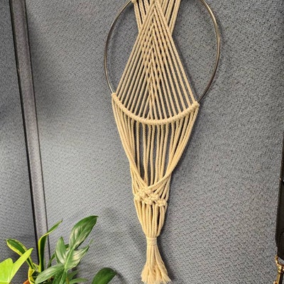 Macrame Ring Plant Hanger Wall Hanging - Etsy