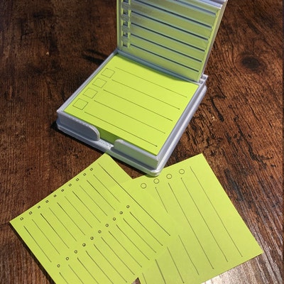 Sticky Note Stencils With Holder/3x3 Sticky Note Holder/desk Organizer ...